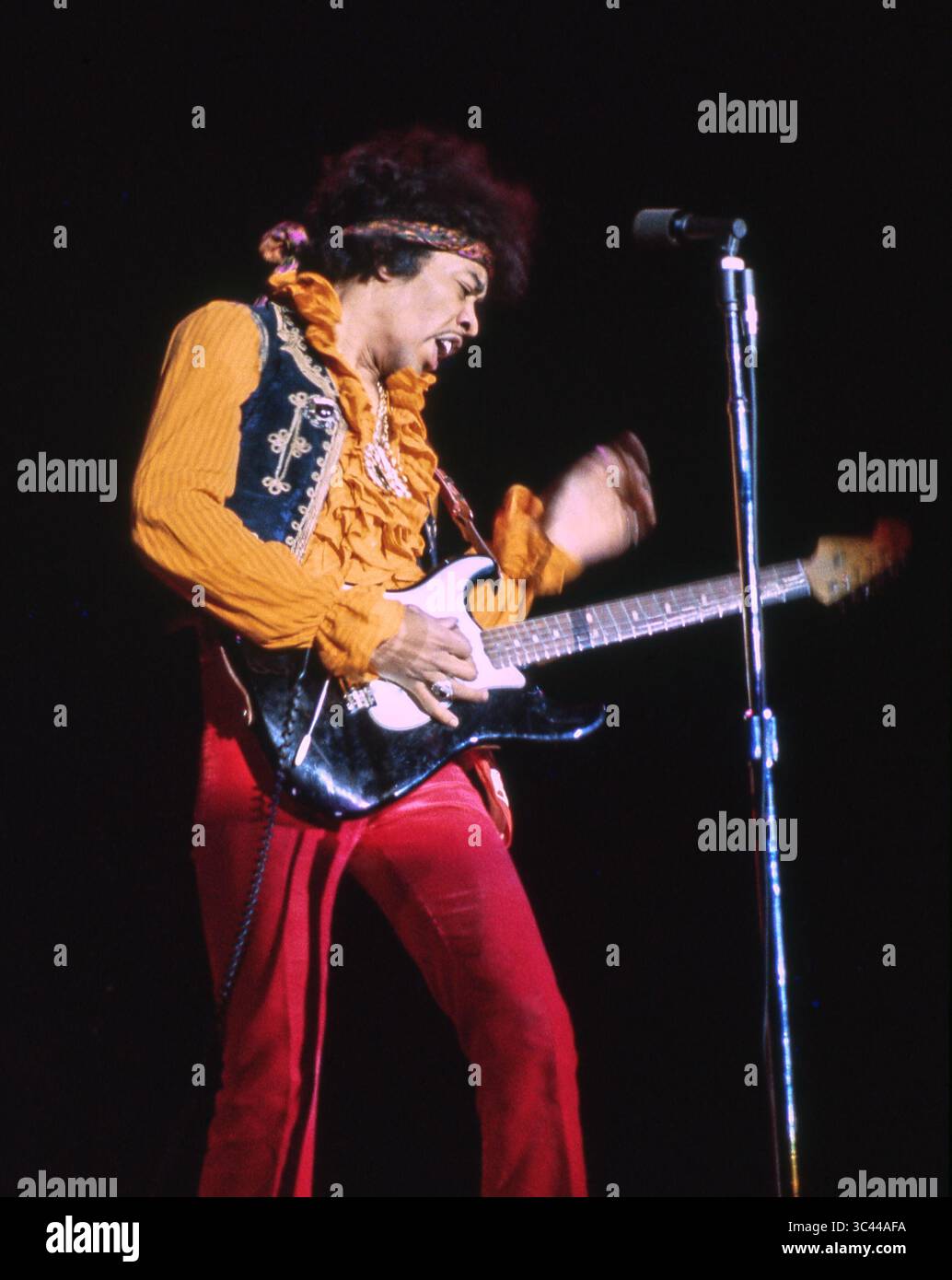 June 17, 1967, Monterey, California, USA: This color action portrait ...