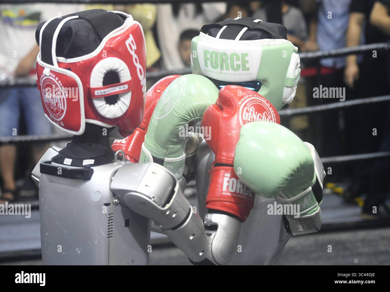 SHANGHAI, CHINA - JULY 28, 2025 - Unitree Technology's humanoid boxing ...