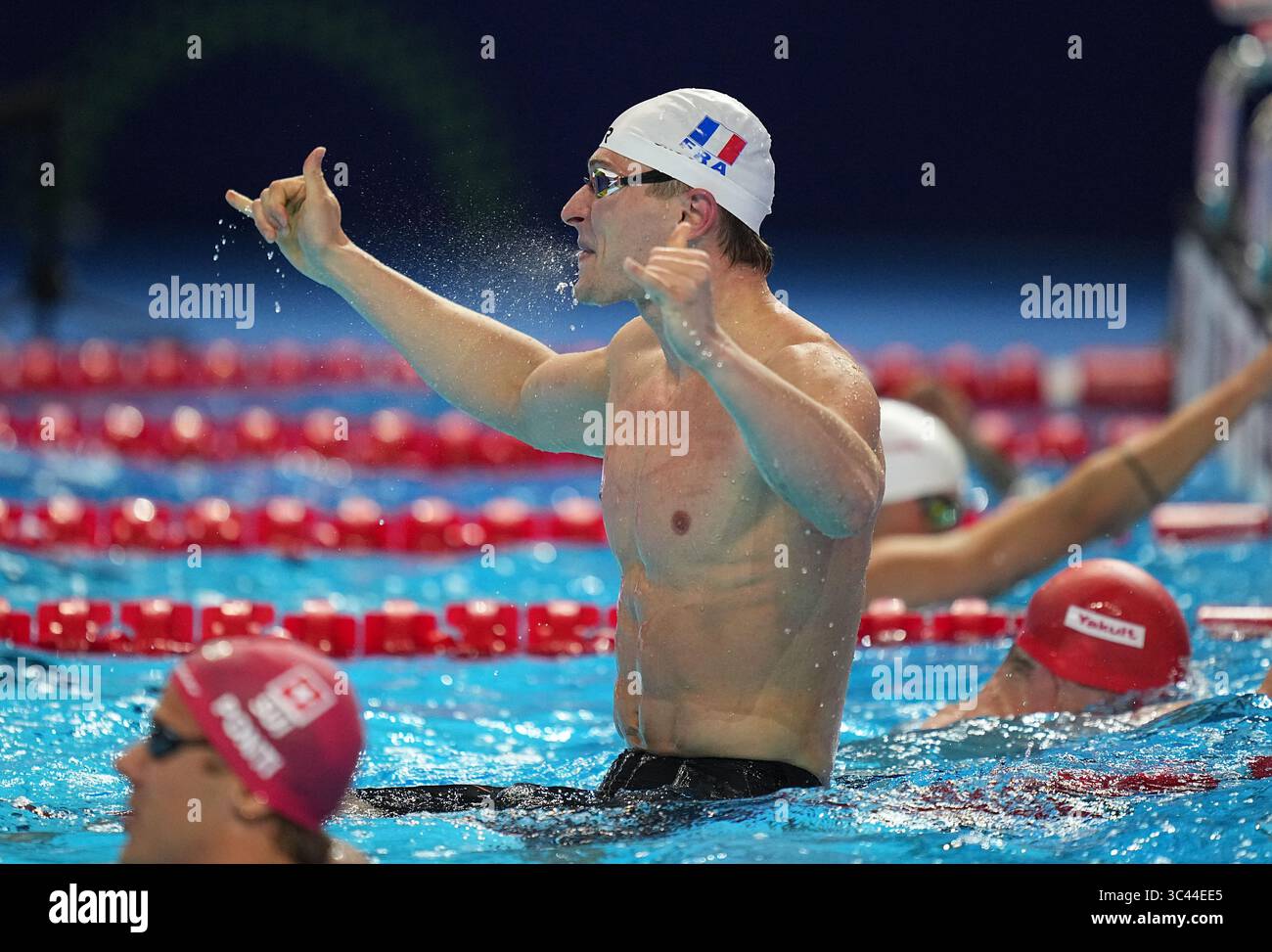(250728) -- SINGAPORE, July 28, 2025 (Xinhua) -- Maxime Grousset of ...