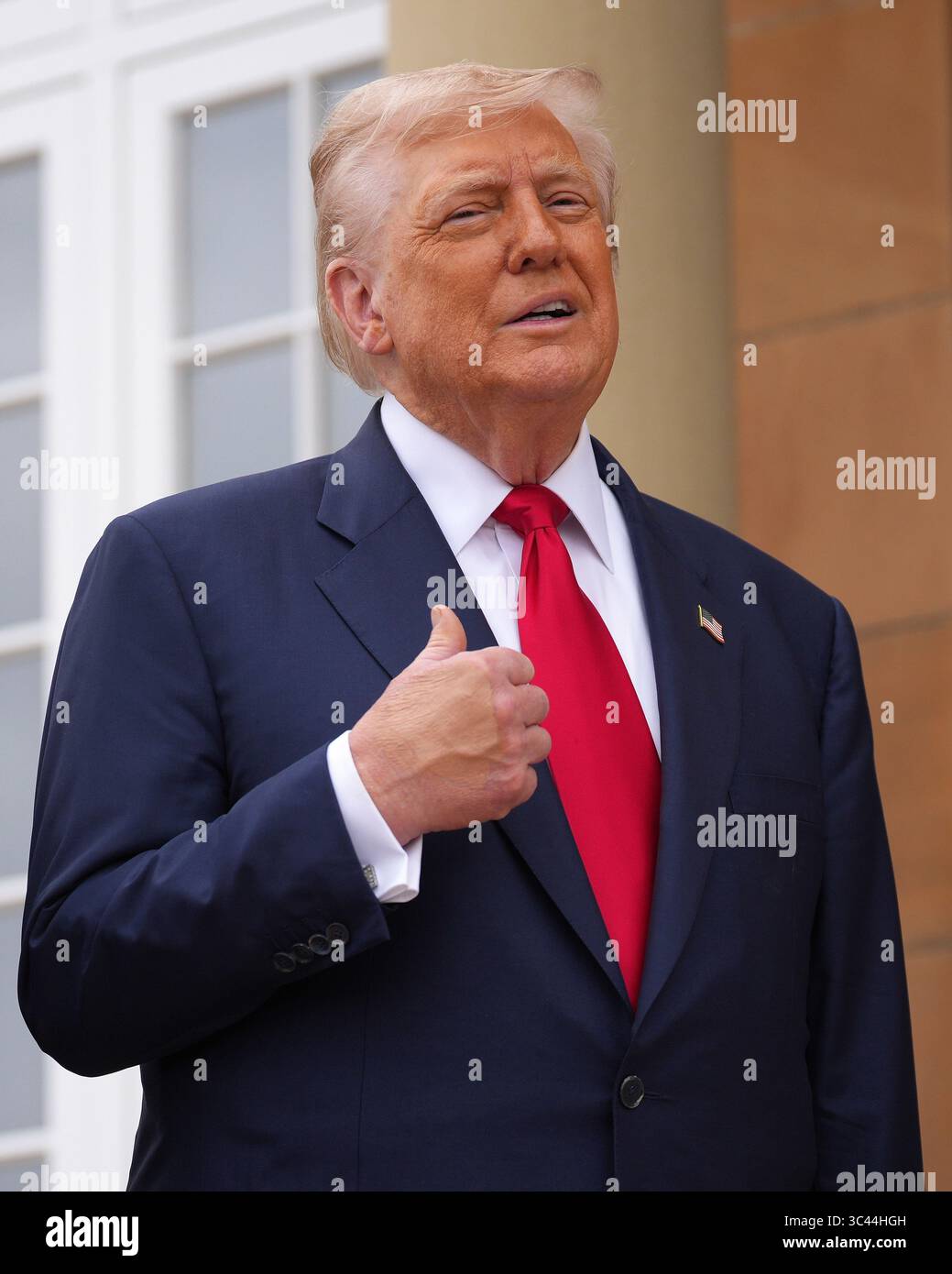 US President Donald Trump at his Trump Turnberry golf course in South ...