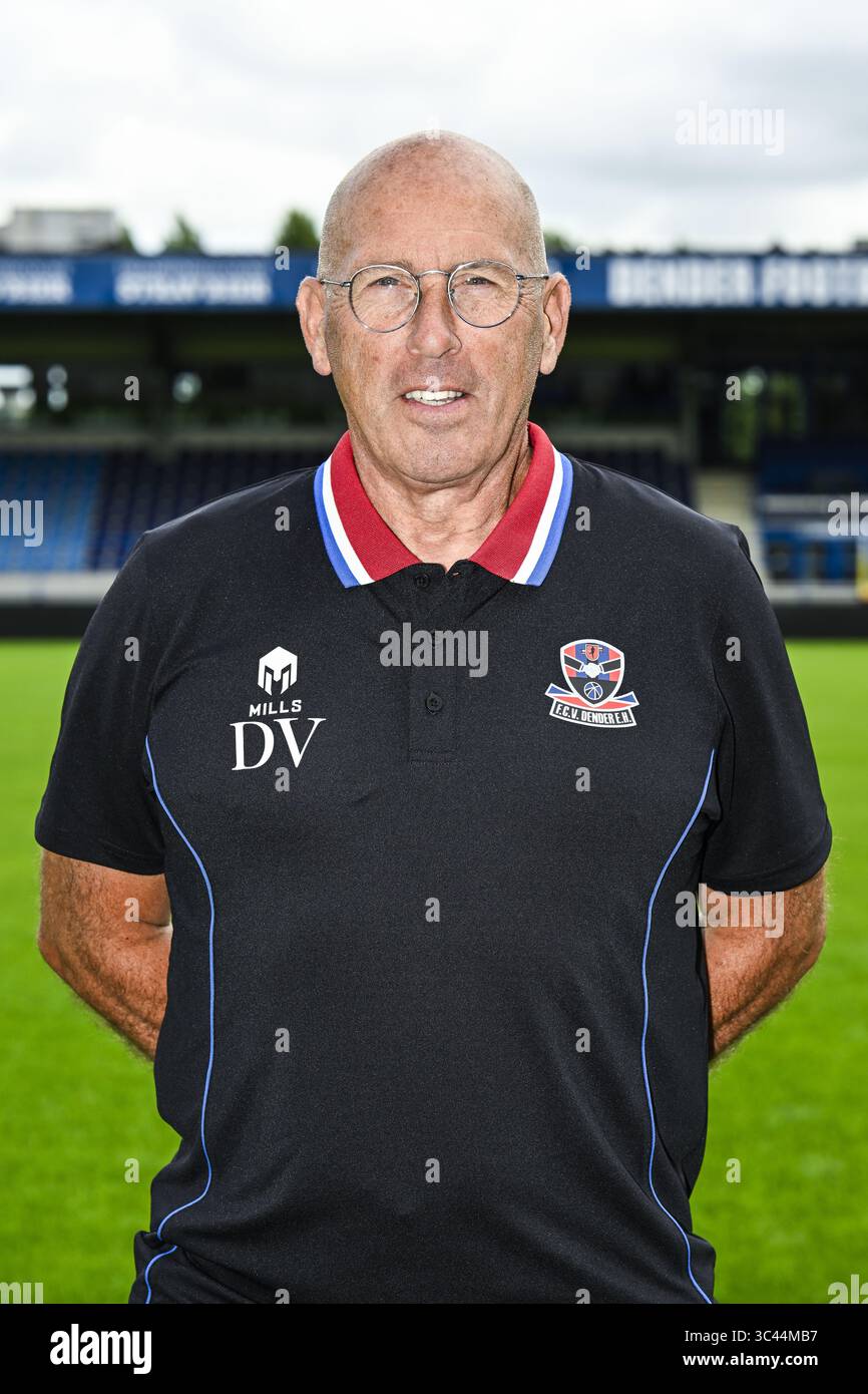 Denderleeuw, Belgium. 21st July, 2025. Dender's goalkeeper coach Dany ...