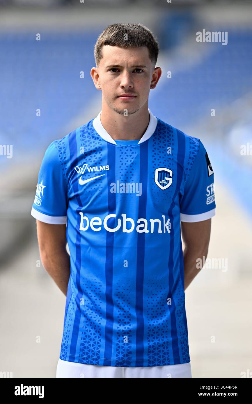 Genk, Belgium. 23rd July, 2025. Genk's Konstantinos Kos Karetsas poses ...