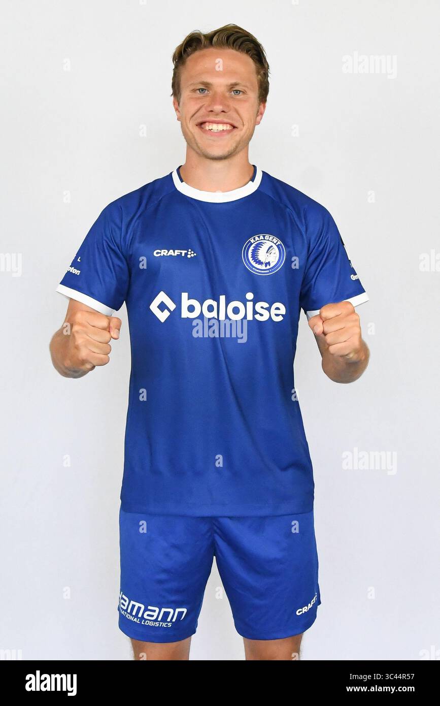 Gent's Matisse Samoise poses for a portrait picture at the 2025-2026 ...