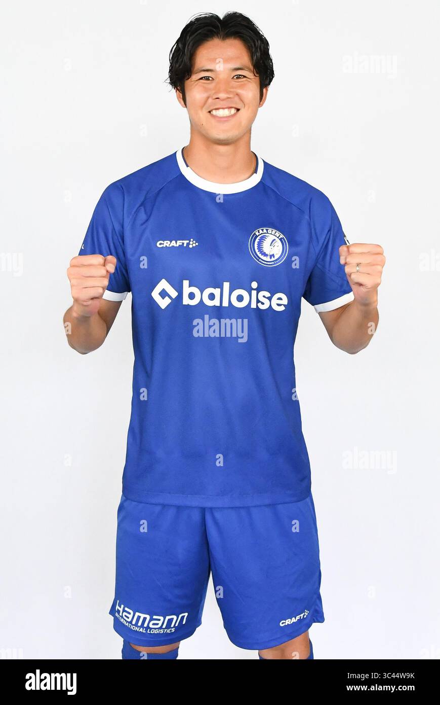 Gent, Belgium. 23rd July, 2025. Gent's Atsuki Ito poses for a portrait ...