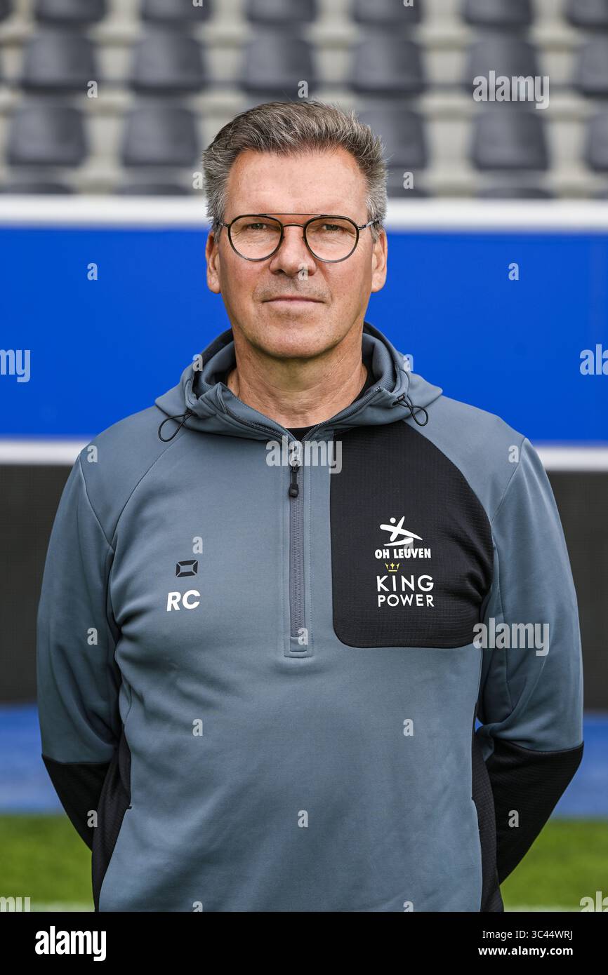 OHL's assistant coach Rudi Cossey poses for a portrait picture at the 2025-2026 season ...