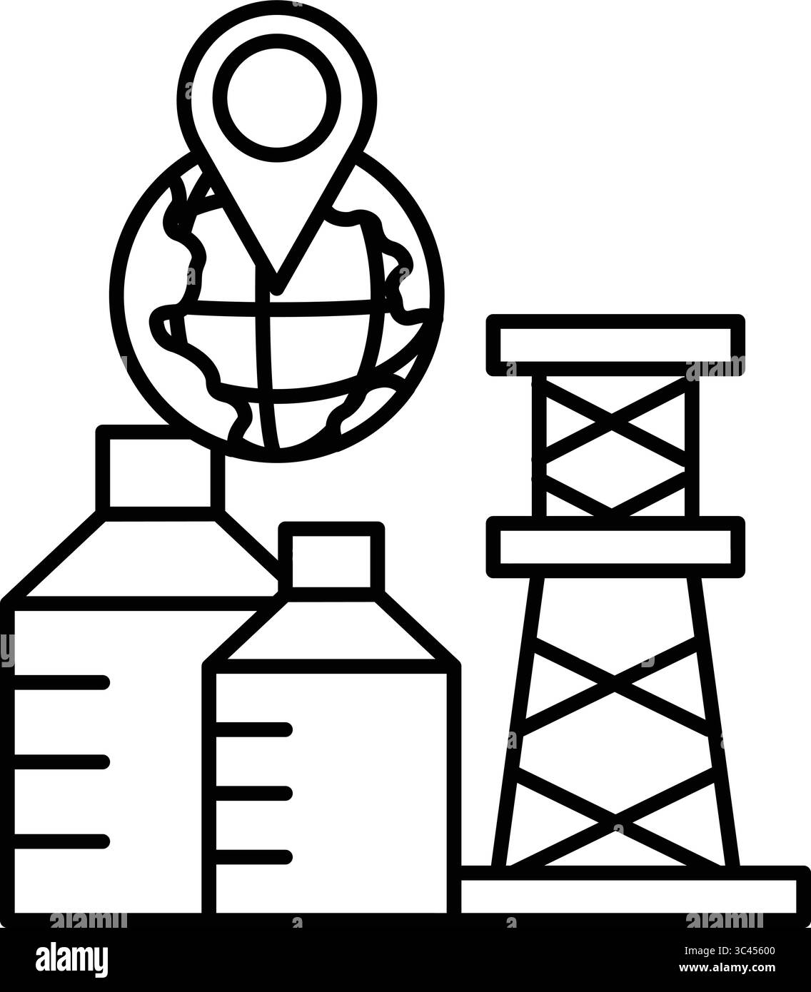 Petroleum gas bottles Stock Vector Images - Alamy