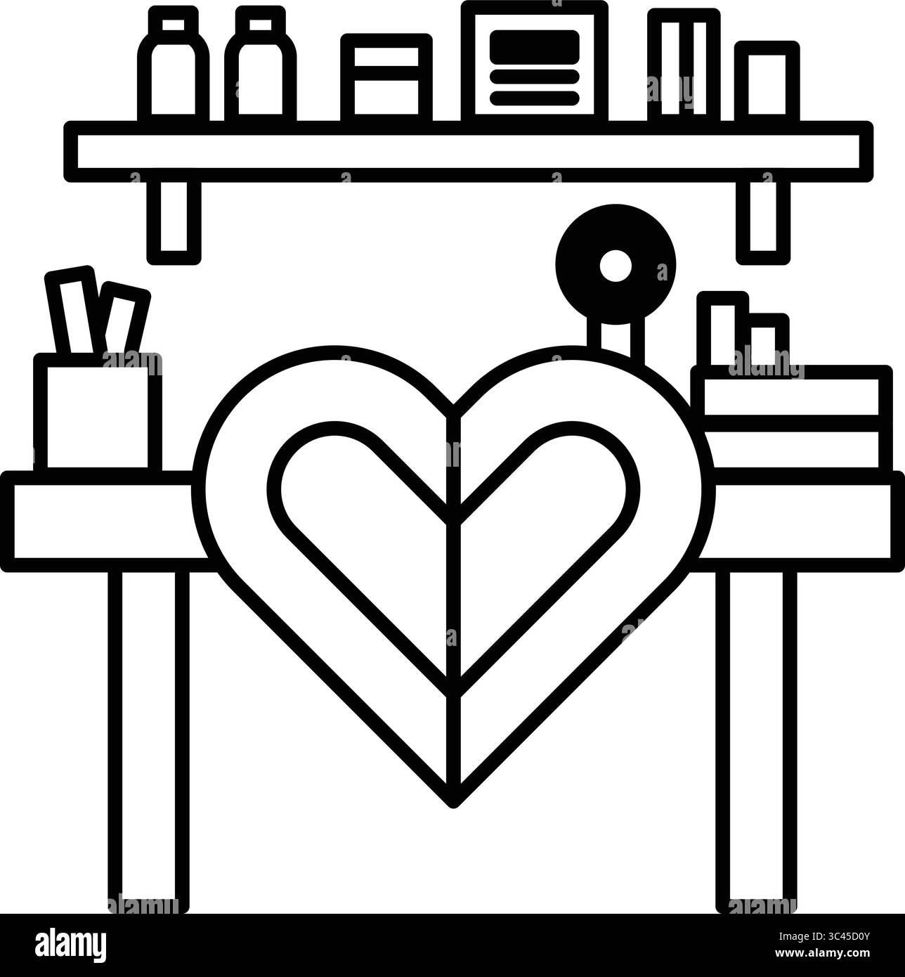 Books shelf romance Stock Vector Images - Alamy
