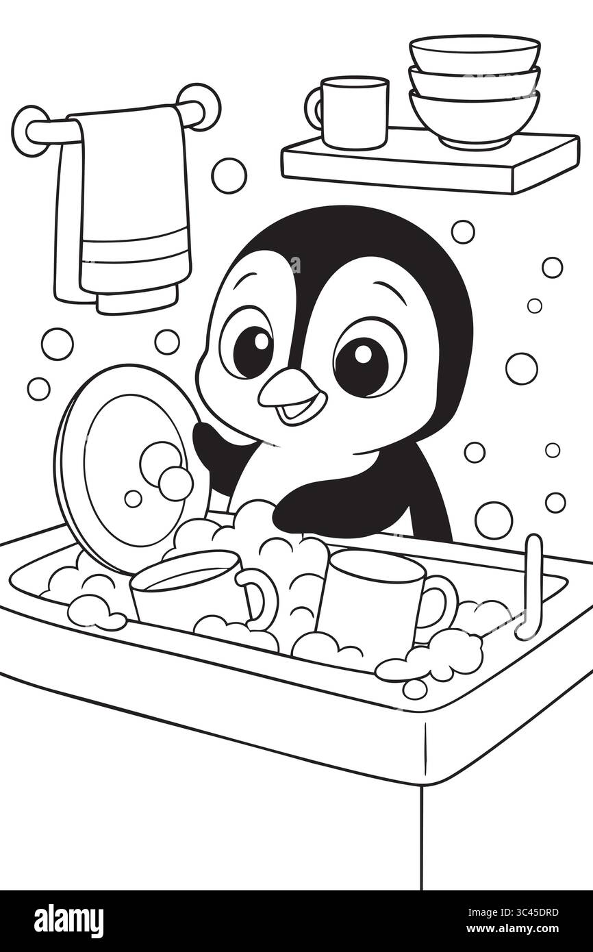 Dishwashing sink Cut Out Stock Images & Pictures - Alamy