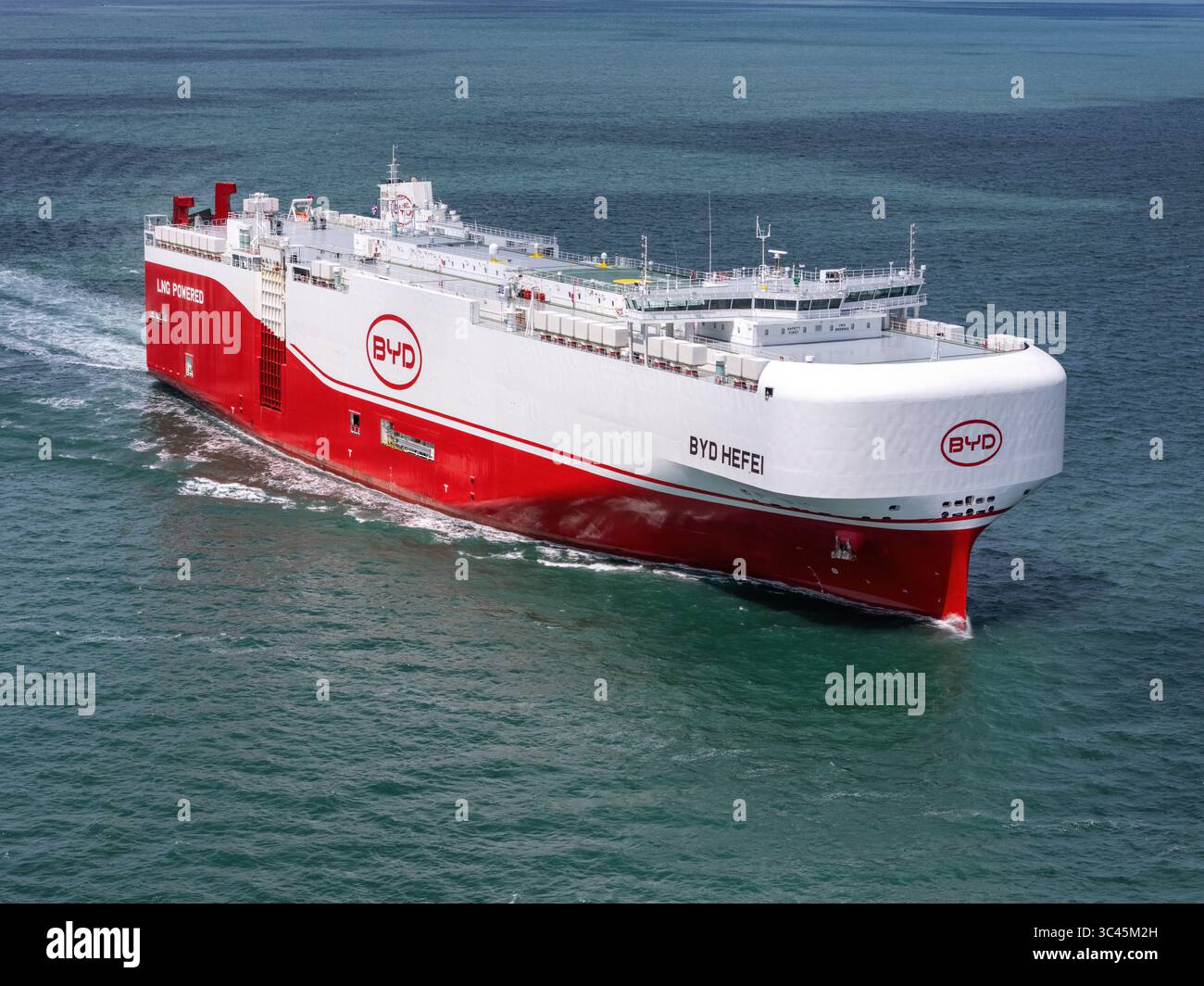 BYD Hefei, a PCTC car and vehicle carrier operated by the Chinese ...