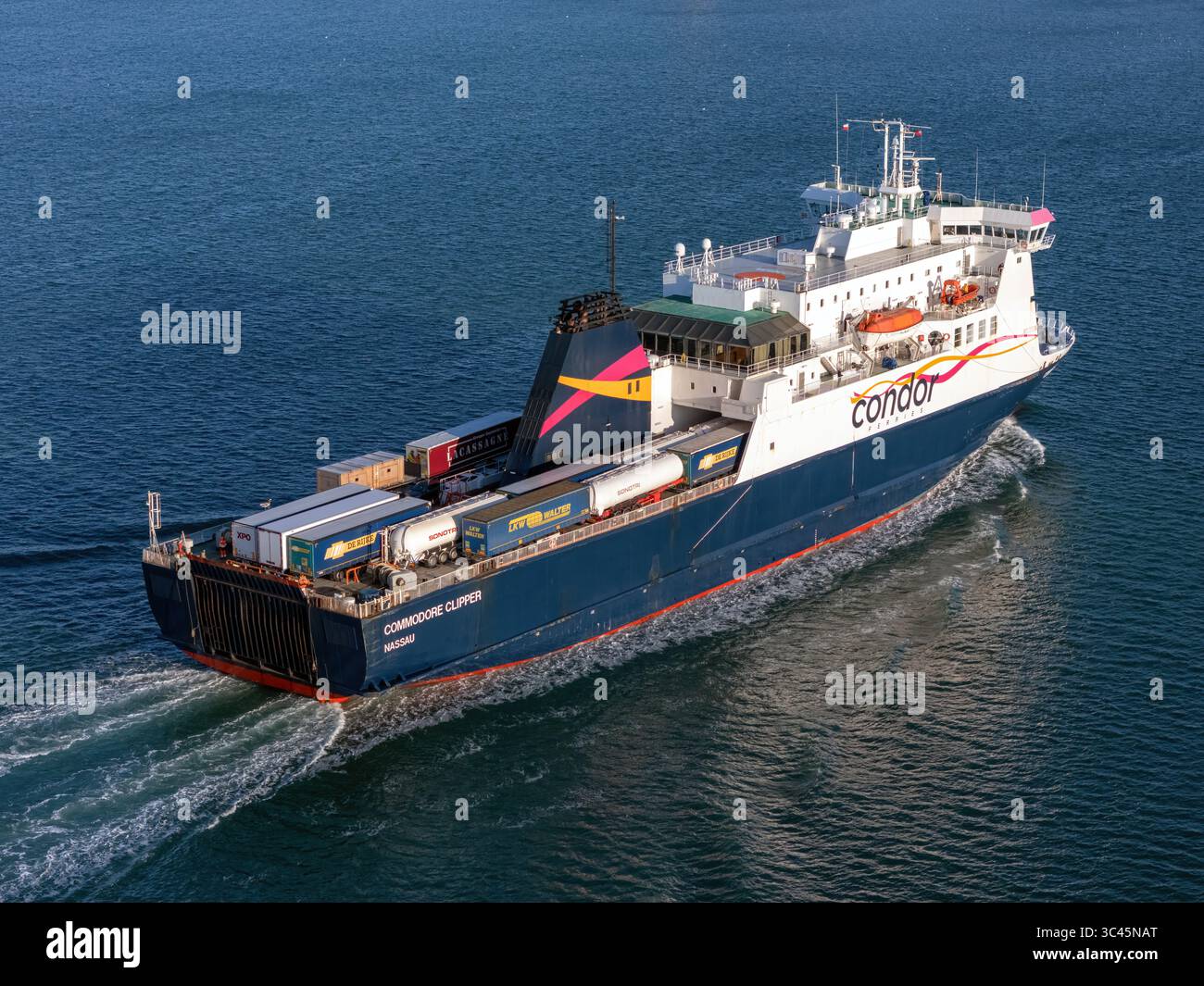 Commodore Clipper, a cross-Channel Ro-Pax ferry operated by Brittany ...