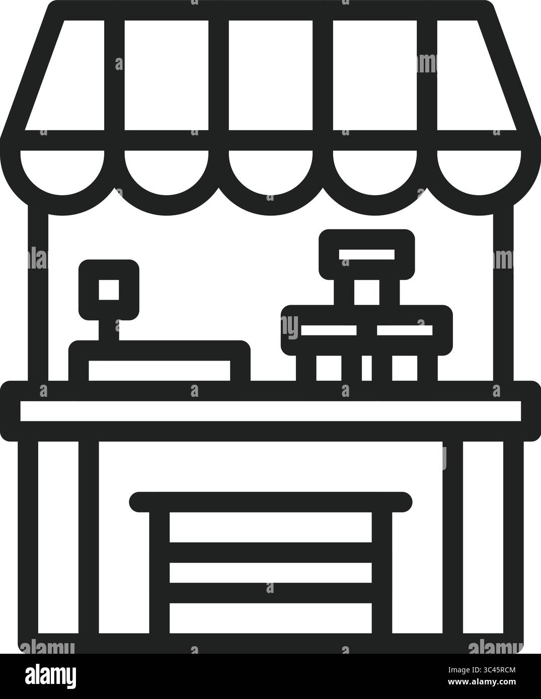 Local food mobile stall Cut Out Stock Images & Pictures - Alamy