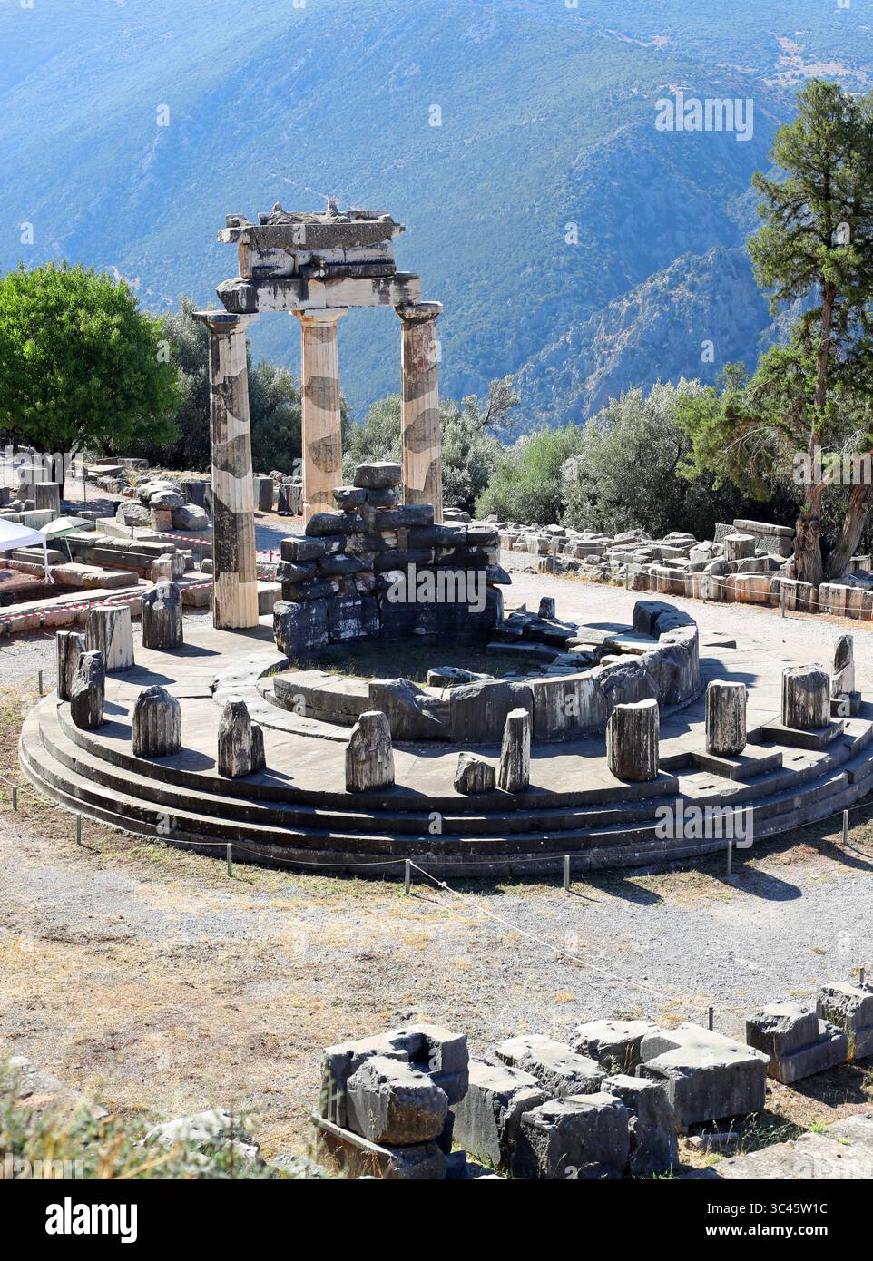 The Tholos of Delphi, The Sanctuary of Athena Pronaia, Delphi, Greece ...