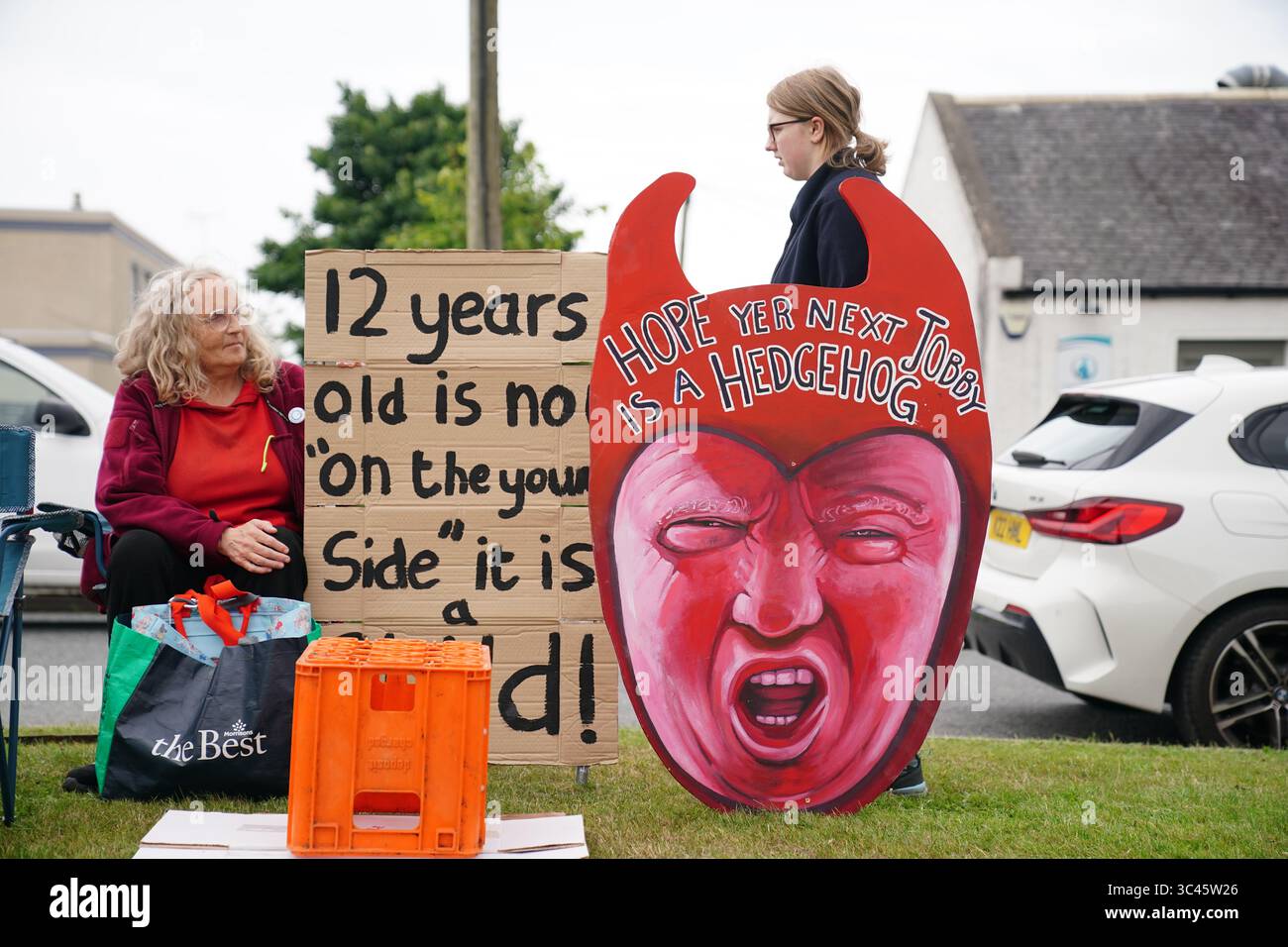 Balmedie protest hi-res stock photography and images - Alamy