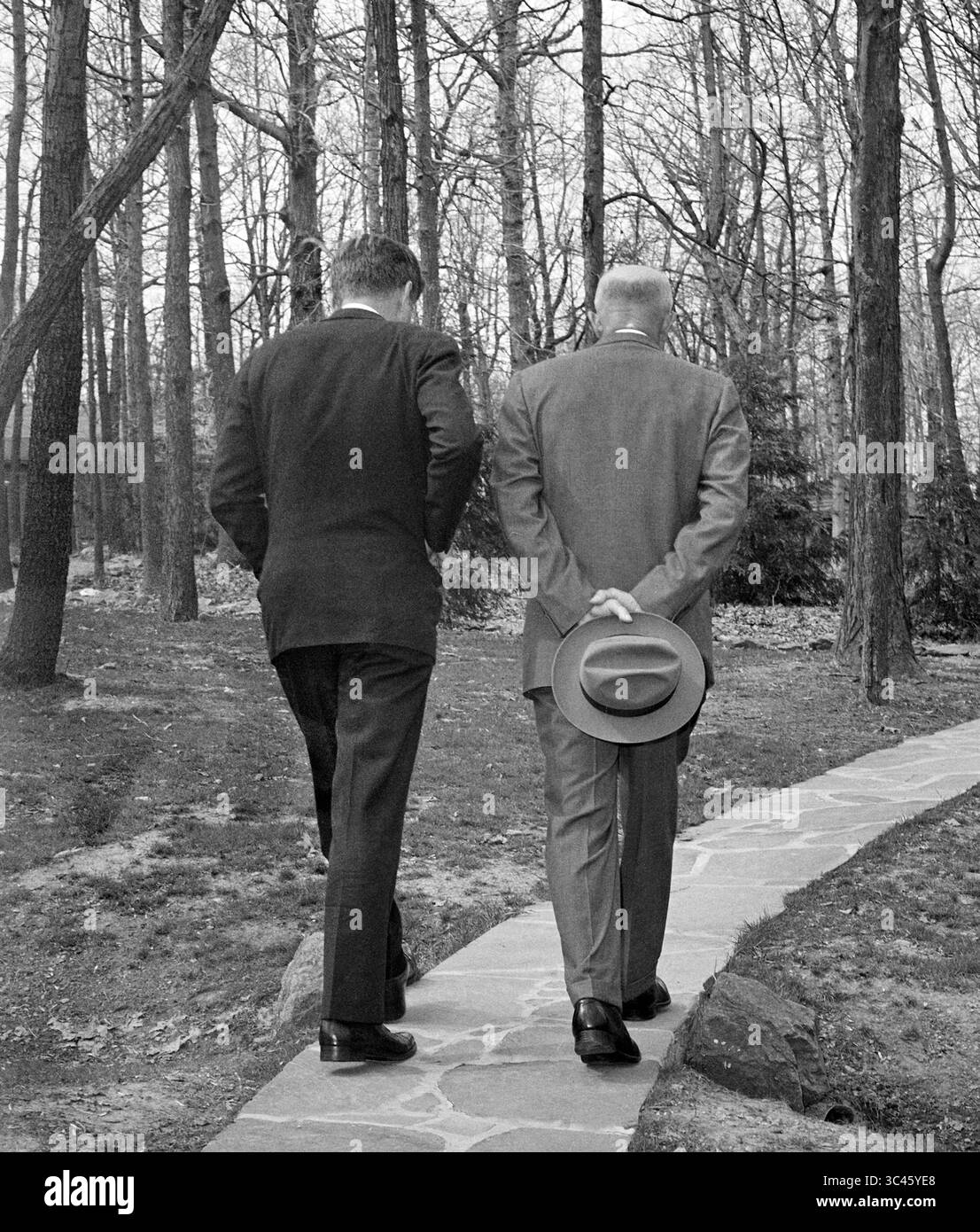 "Serious Steps", photograph of U.S. President John F. Kennedy (43, left ...