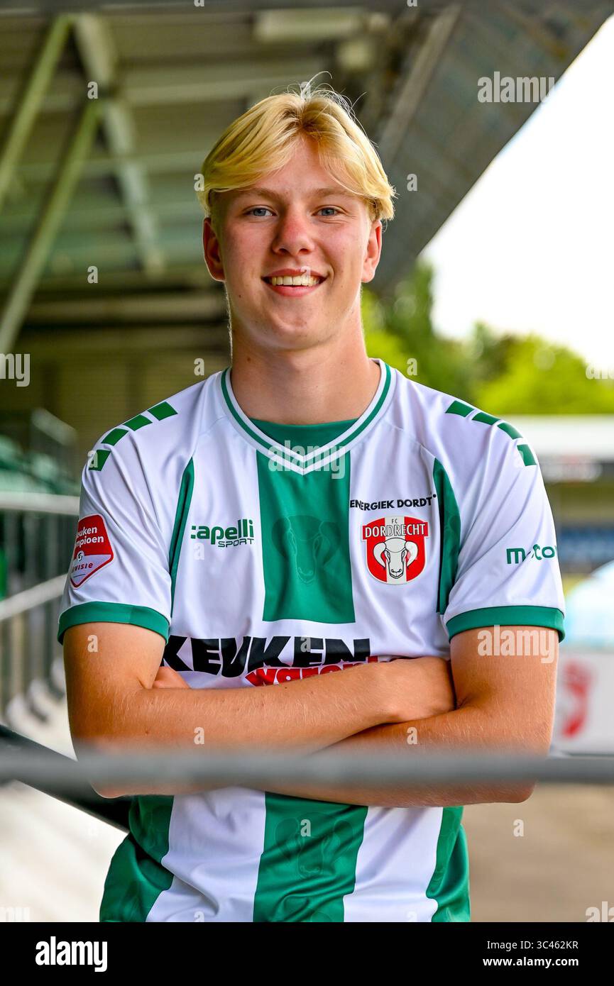 Dordrecht - FC Dordrecht player Robin van Asten during the contract ...
