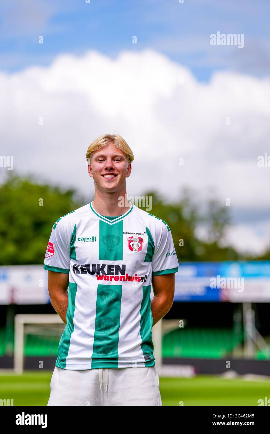 Dordrecht - FC Dordrecht player Robin van Asten during the contract ...
