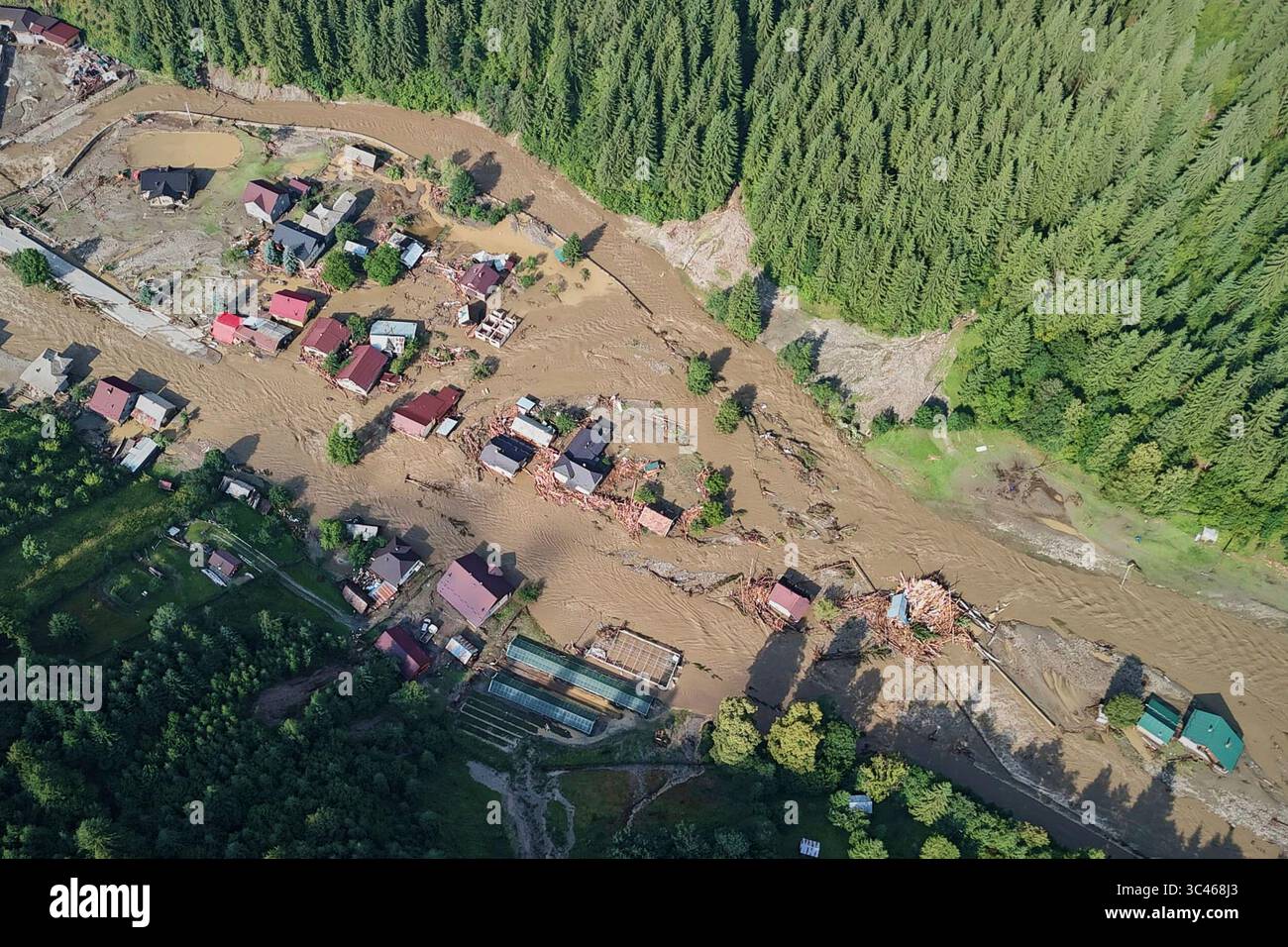 In this image released by the Romanian Emergency Services Suceava (ISU ...