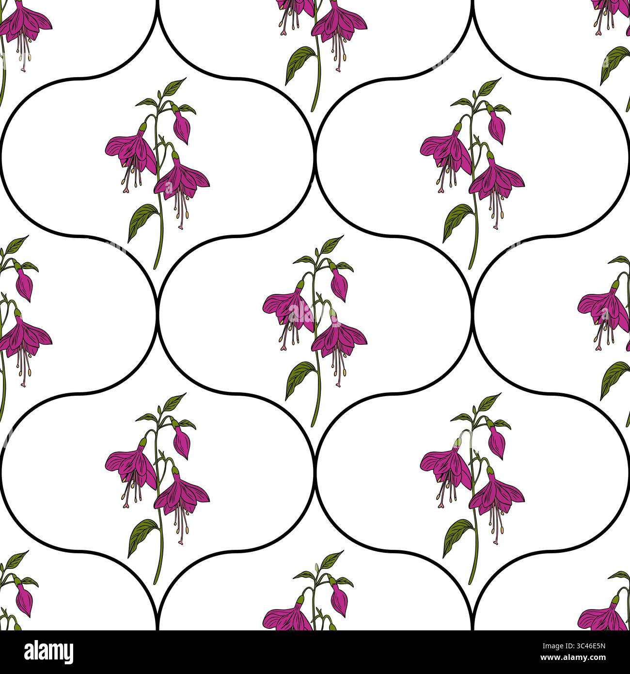 Fuchsia petals Stock Vector Images - Alamy