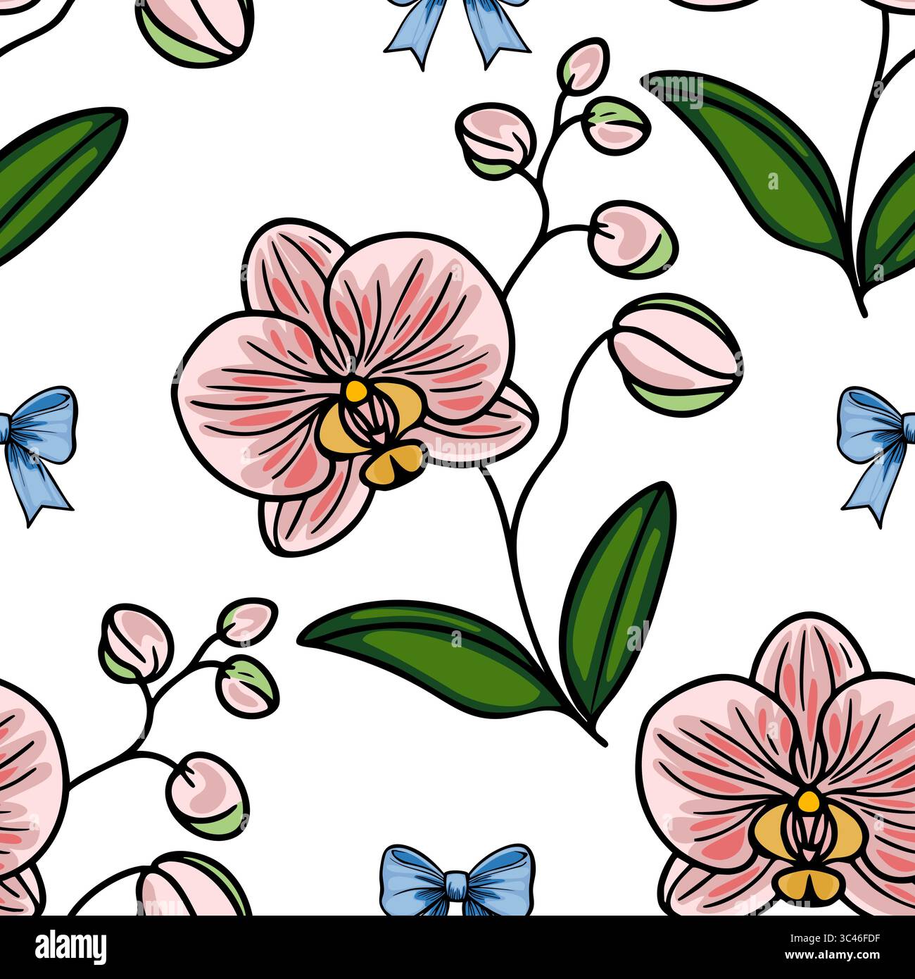 Delicate pink buds on Stock Vector Images - Alamy