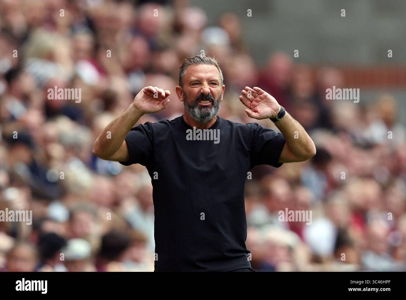 Heart of Midlothian manager Derek McInnes during the pre-season ...