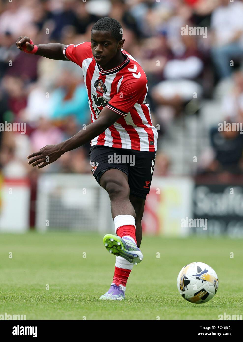 Sunderland's Noah Sadiki during the pre-season friendly match at ...
