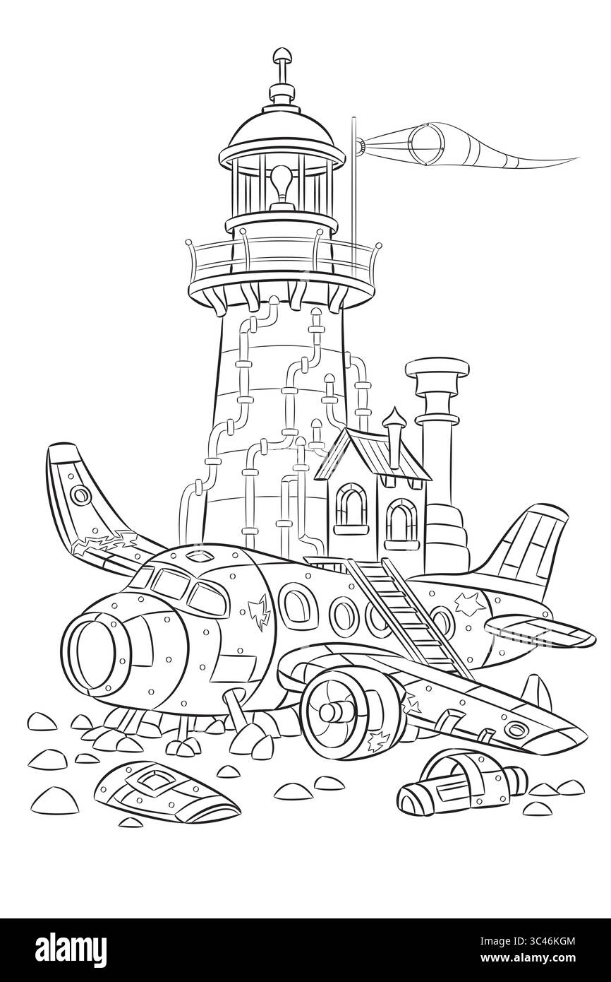Wreck ruins Stock Vector Images - Alamy