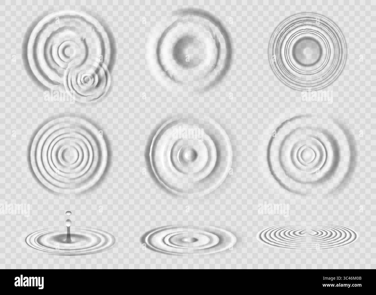 Top view rain puddle Stock Vector Images - Alamy