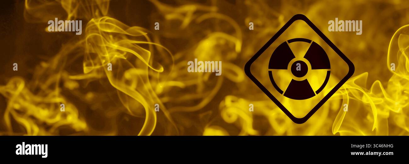 Dynamic green neon radiation symbol hi-res stock photography and images ...