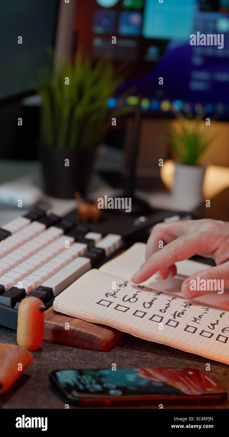 Checklist organization workspace productivity concept hi-res stock ...