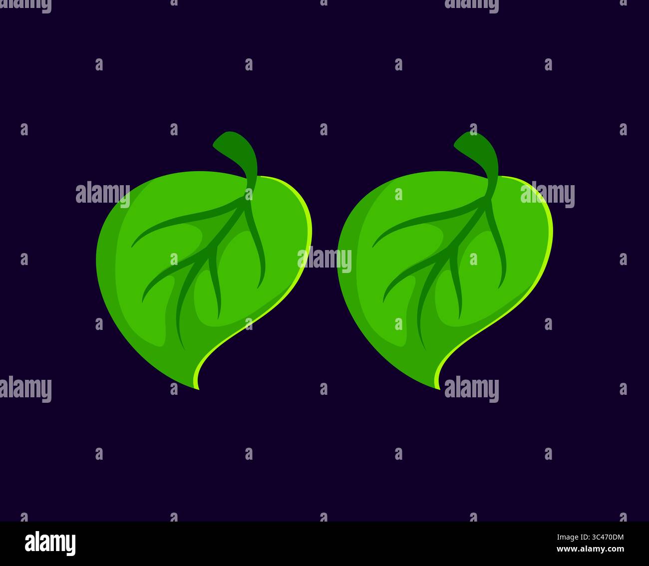 Fast food basil leaves meal cartoon ABC typeset quotation marks ...