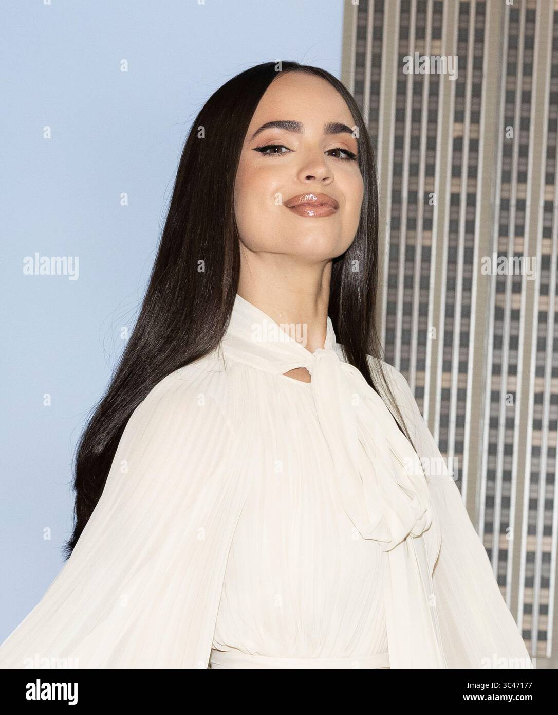 Sofia Carson from the cast of Netflix's "My Oxford Year" poses at the ...
