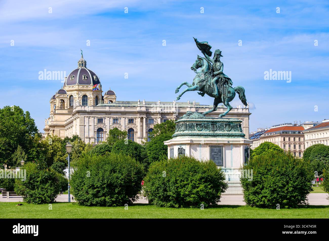 Archduke Carl Monument, equestrian statue in honour of Archduke Carl ...
