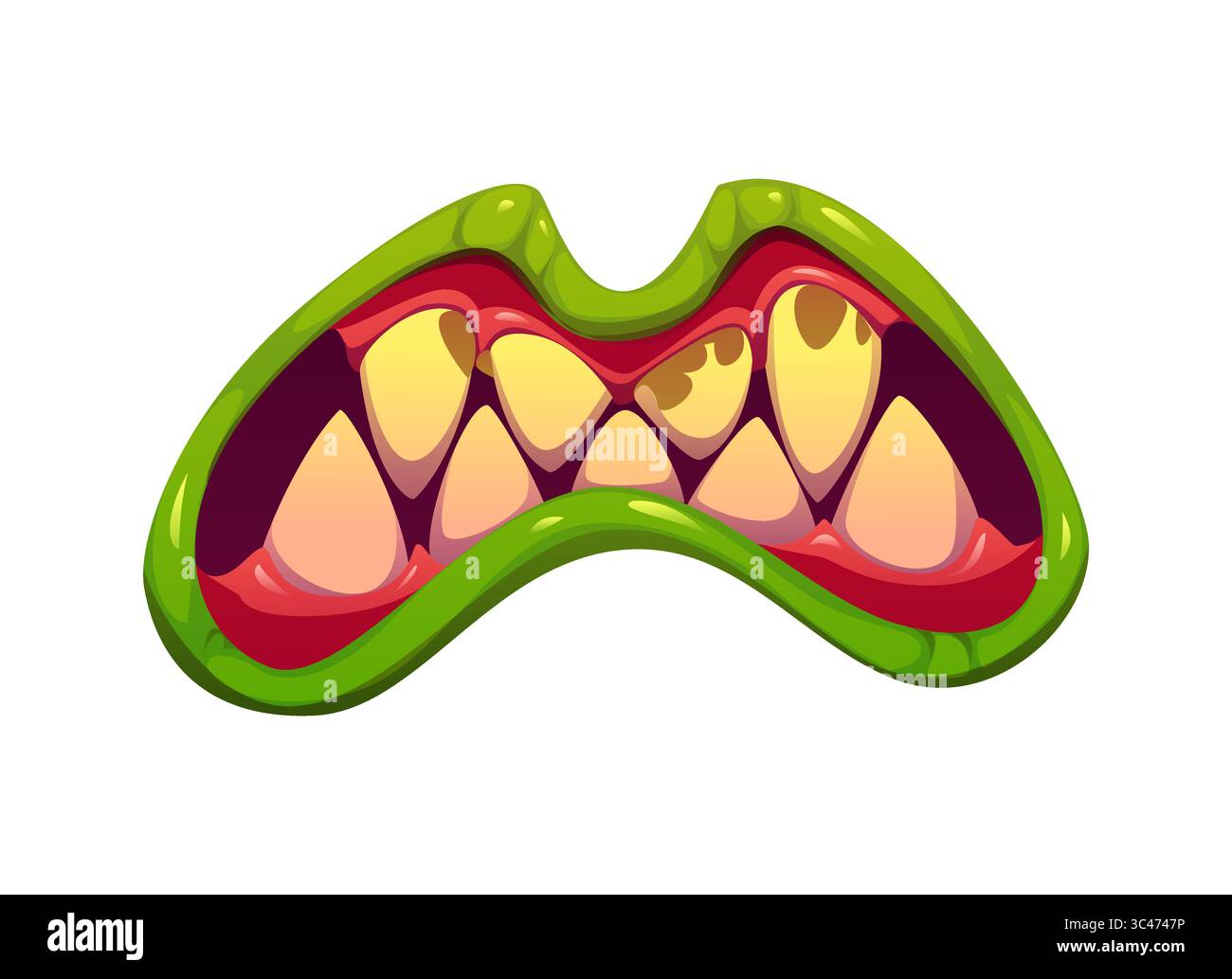Clenched lips Stock Vector Images - Alamy