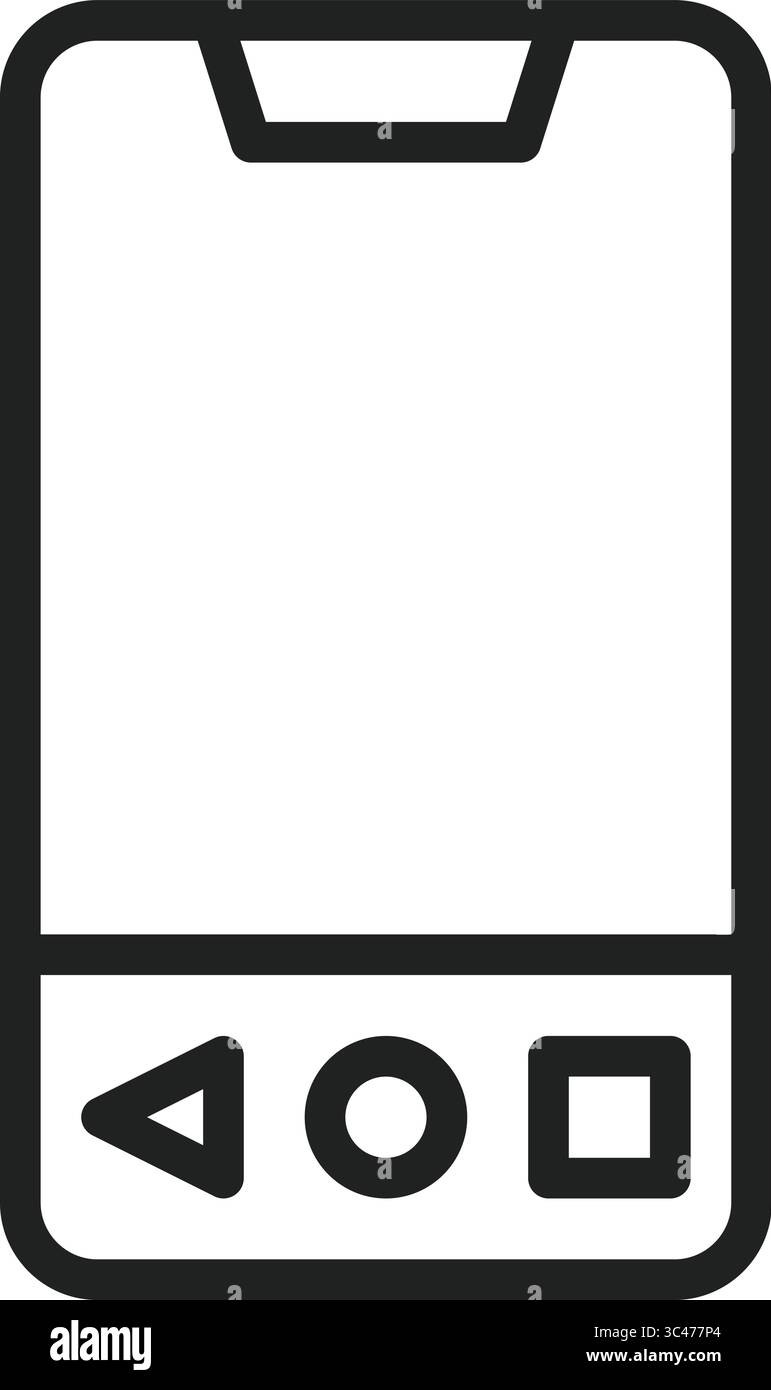 Bottom navigation bar icon hi-res stock photography and images - Alamy