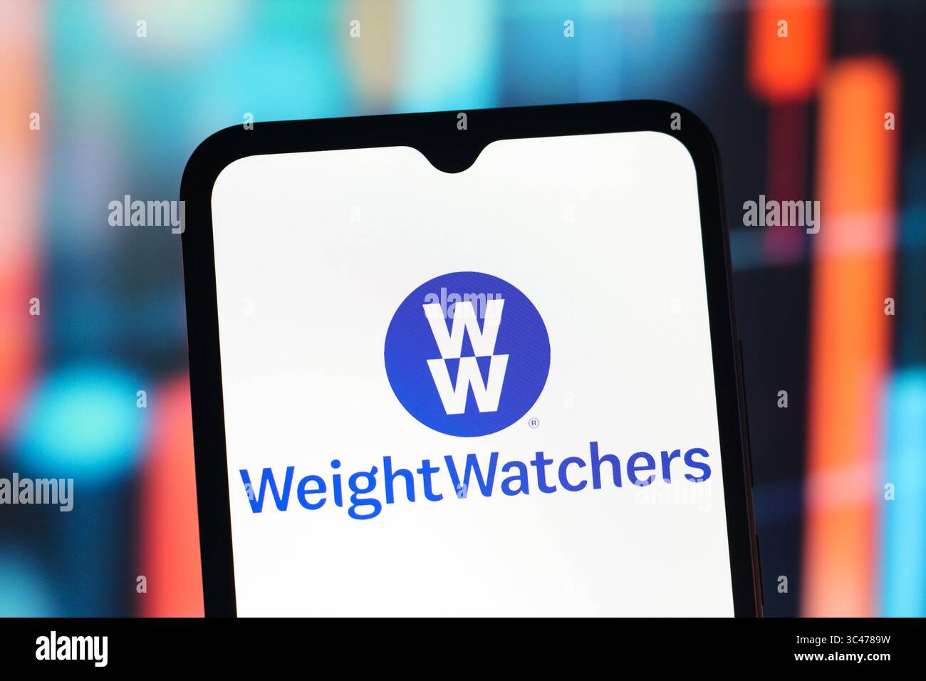 In this photo illustration, the WeightWatchers (Weight Watchers) logo ...