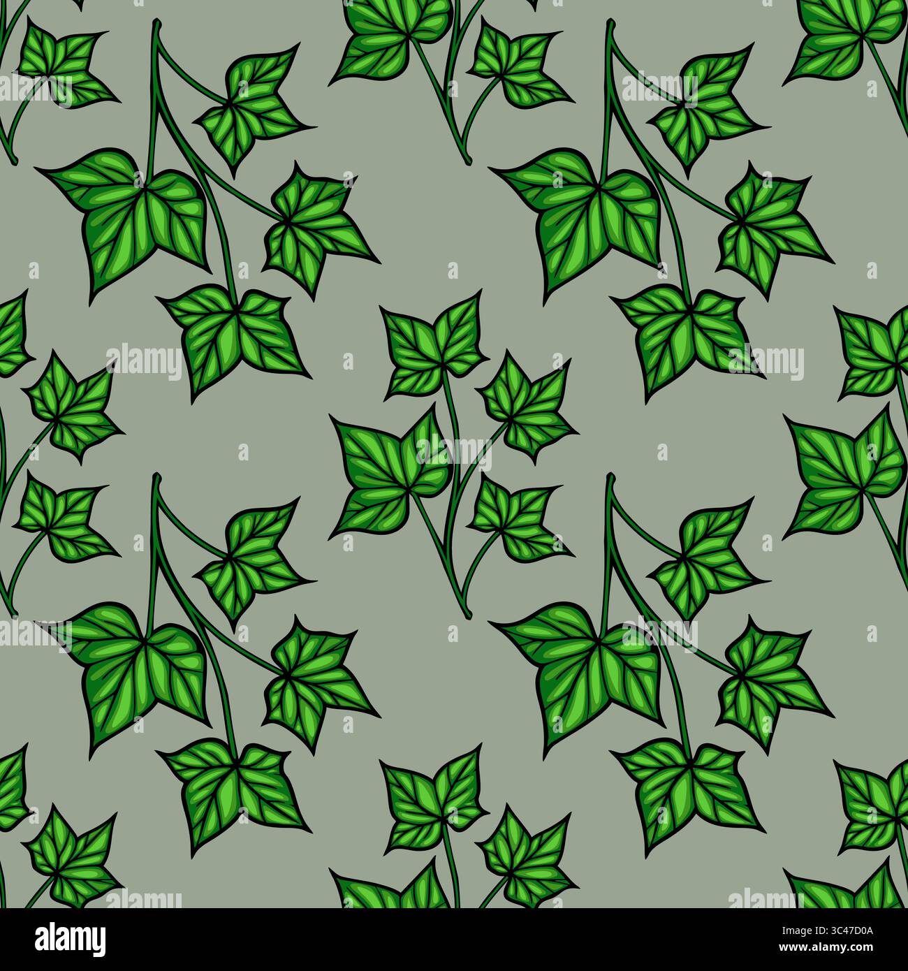 Dark green ivy leaf Stock Vector Images - Alamy