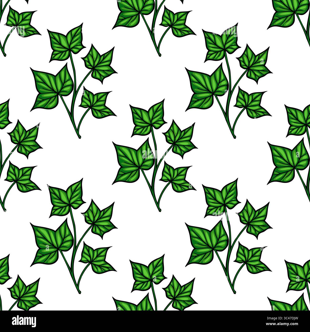 Detailed plant pattern Stock Vector Images - Alamy