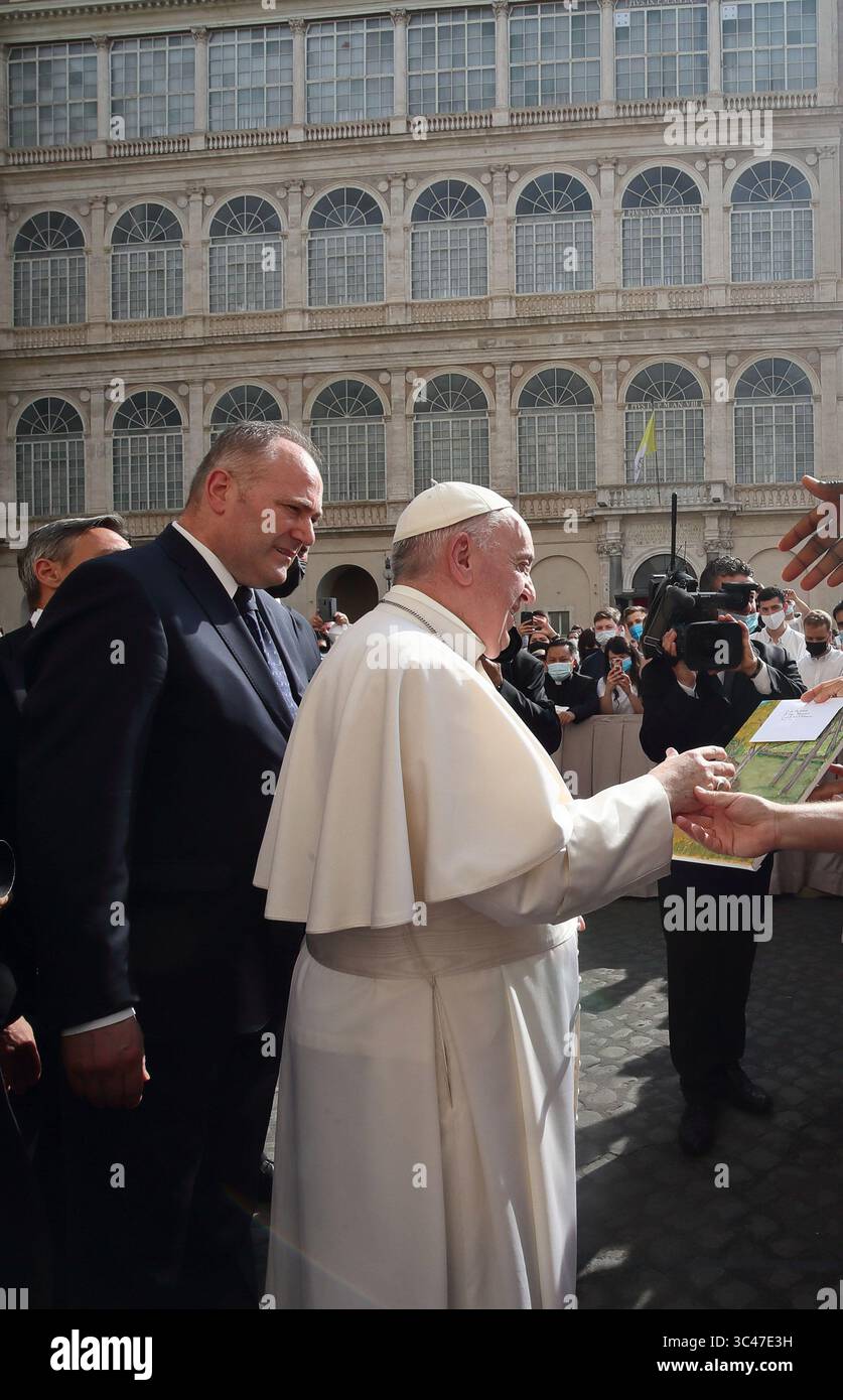General audience of Pope Francis with the presence of the faithful whit ...