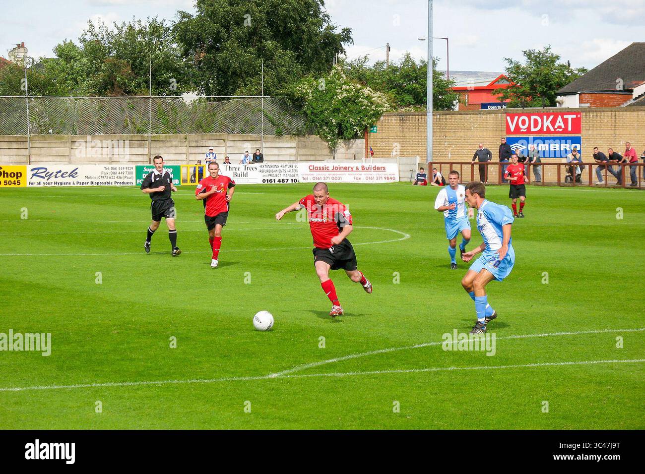 A preseason friendly football match between Droylsden fc and Chester fc ...