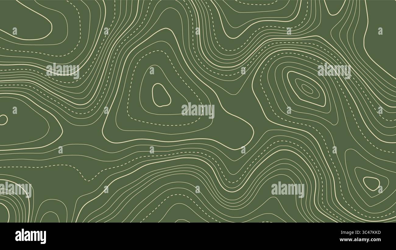 Green Topographic Line Art Background Stock Photo - Alamy