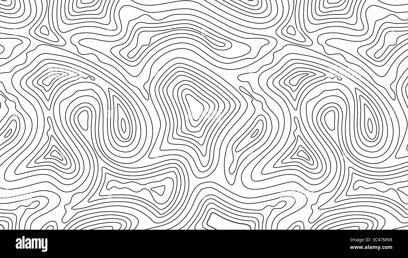Stylized topographic contour map hi-res stock photography and images ...