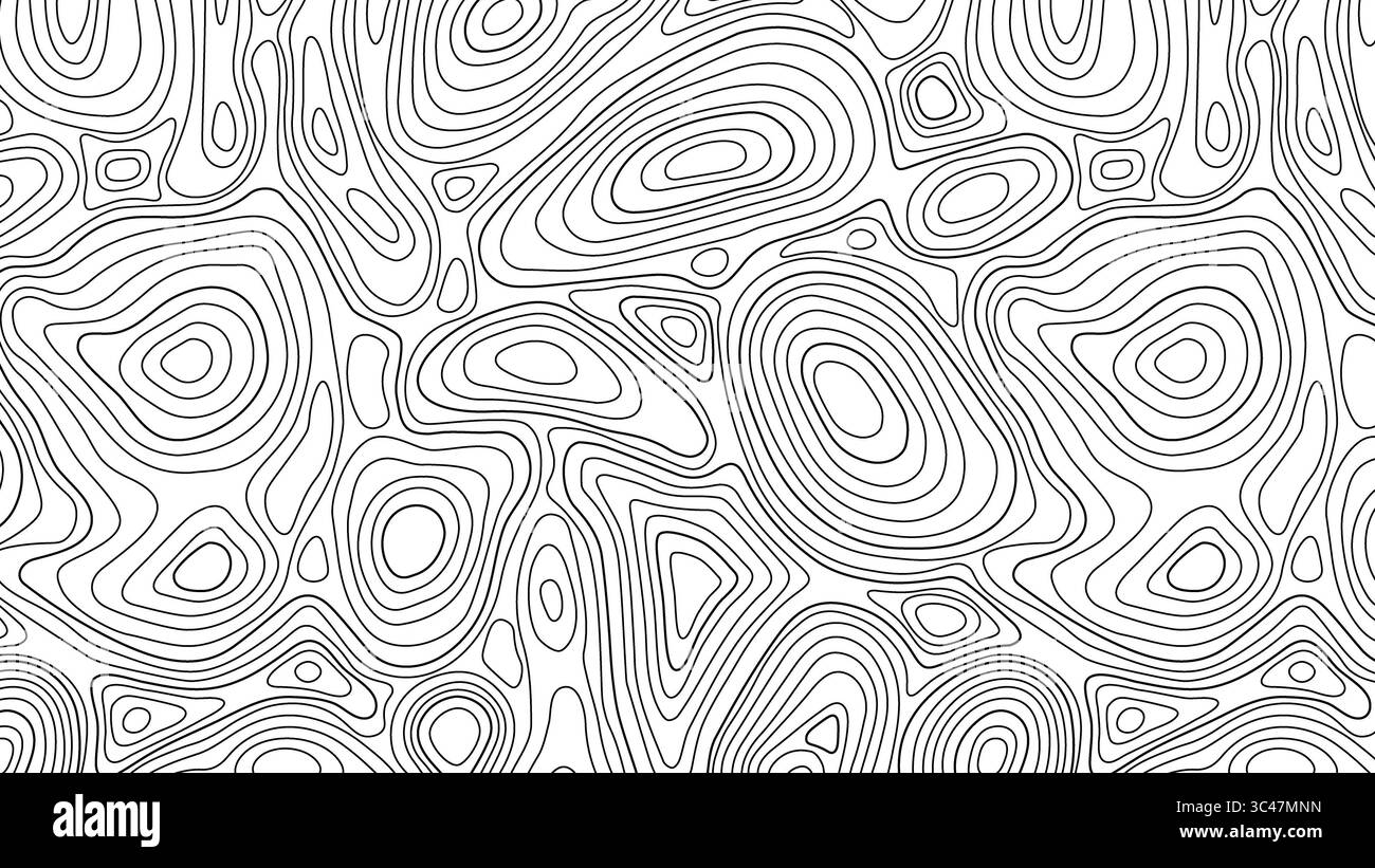Modern Topography Inspired Lines Background Stock Photo - Alamy