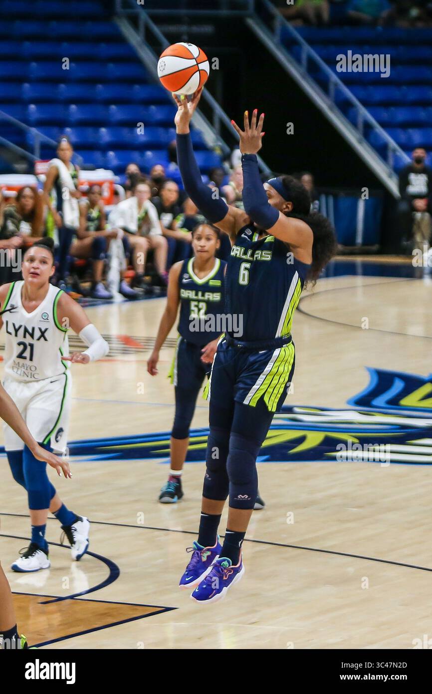 June 17, 2021, Arlington, Texas, U.S: Dallas Wings forward Kayla ...