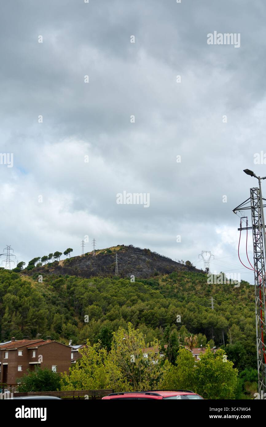 Environmental impact of wildfires in Spain Stock Photo - Alamy