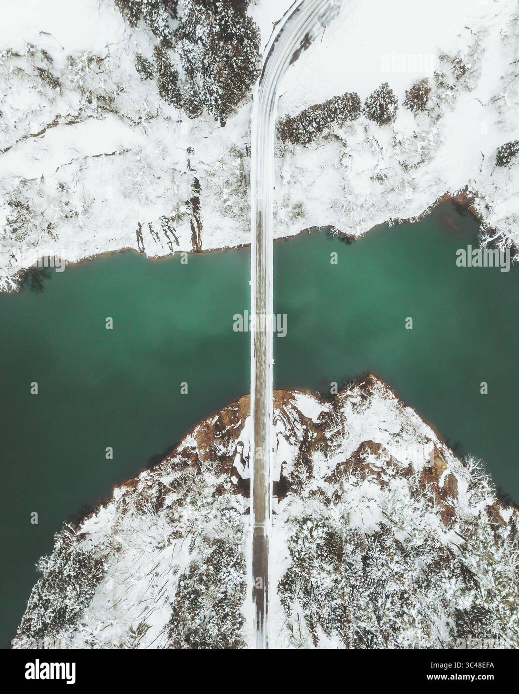 Aerial view bridge piercing hi-res stock photography and images - Alamy