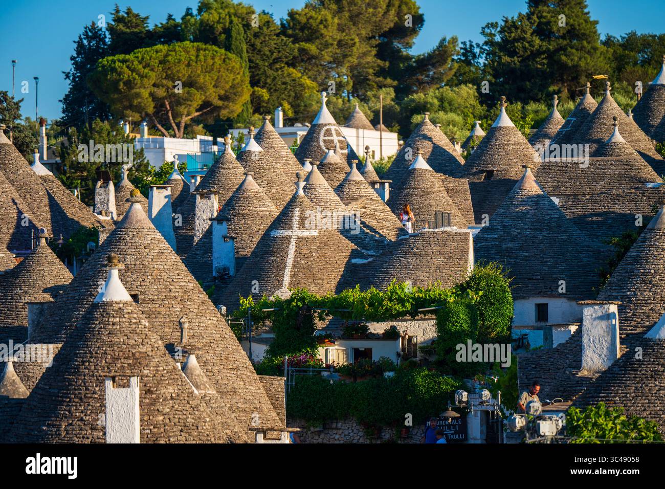 UNESCO World Heritage site Rione Monti trulli district in Alberobello ...