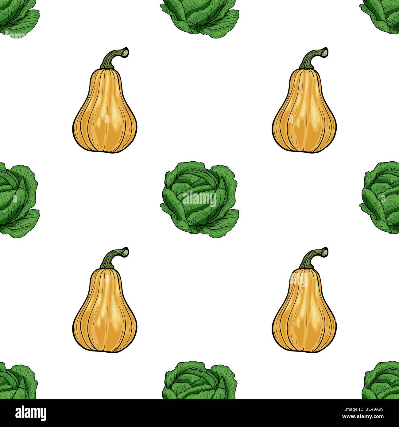 Yellow cabbage cooking in Stock Vector Images - Alamy