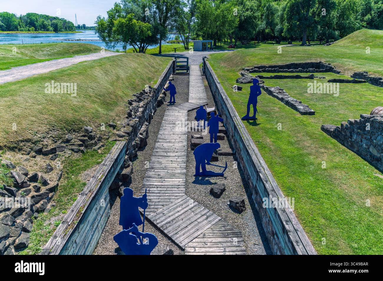 Lieu historique national de coteau du lac hi-res stock photography and ...