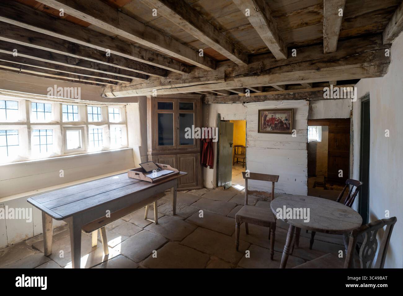 Sun Inn and Spout House, The house, which dates from about 1550, is ...