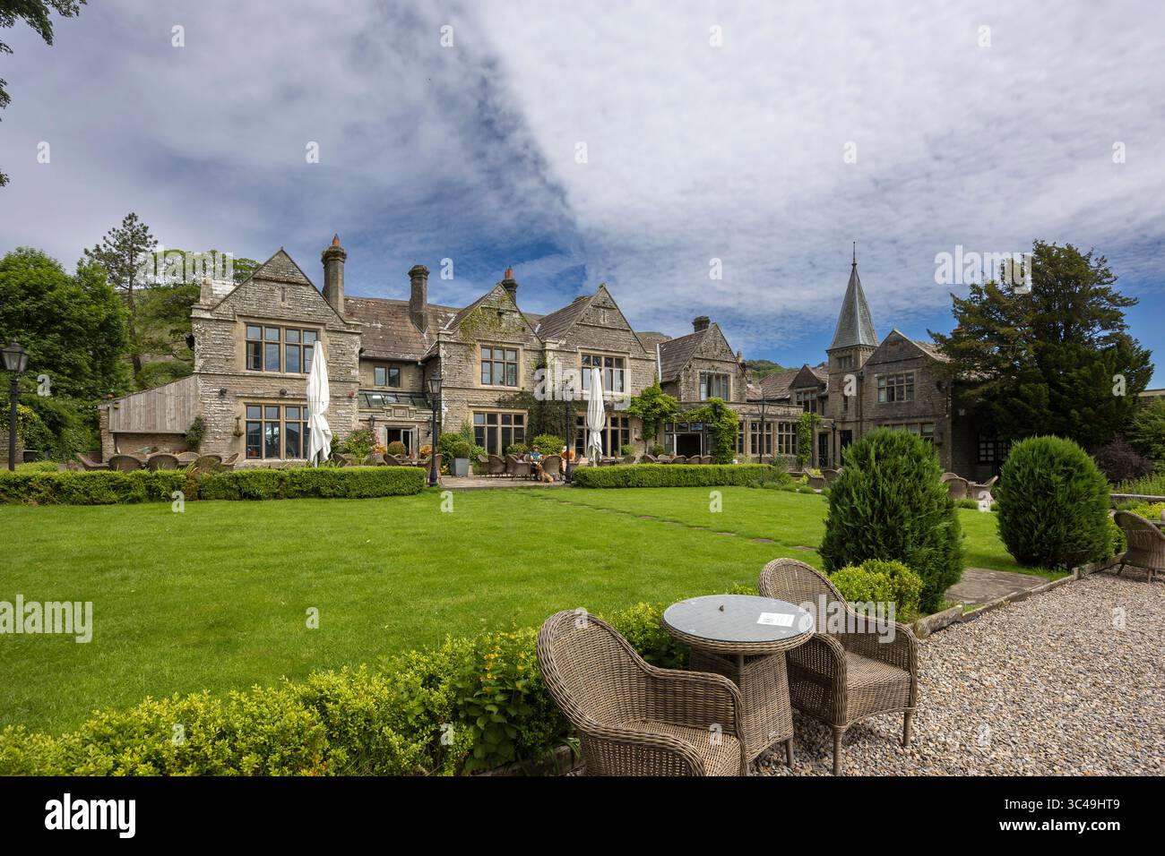 Simonstone Hall, originally a 17th-century house, was significantly ...